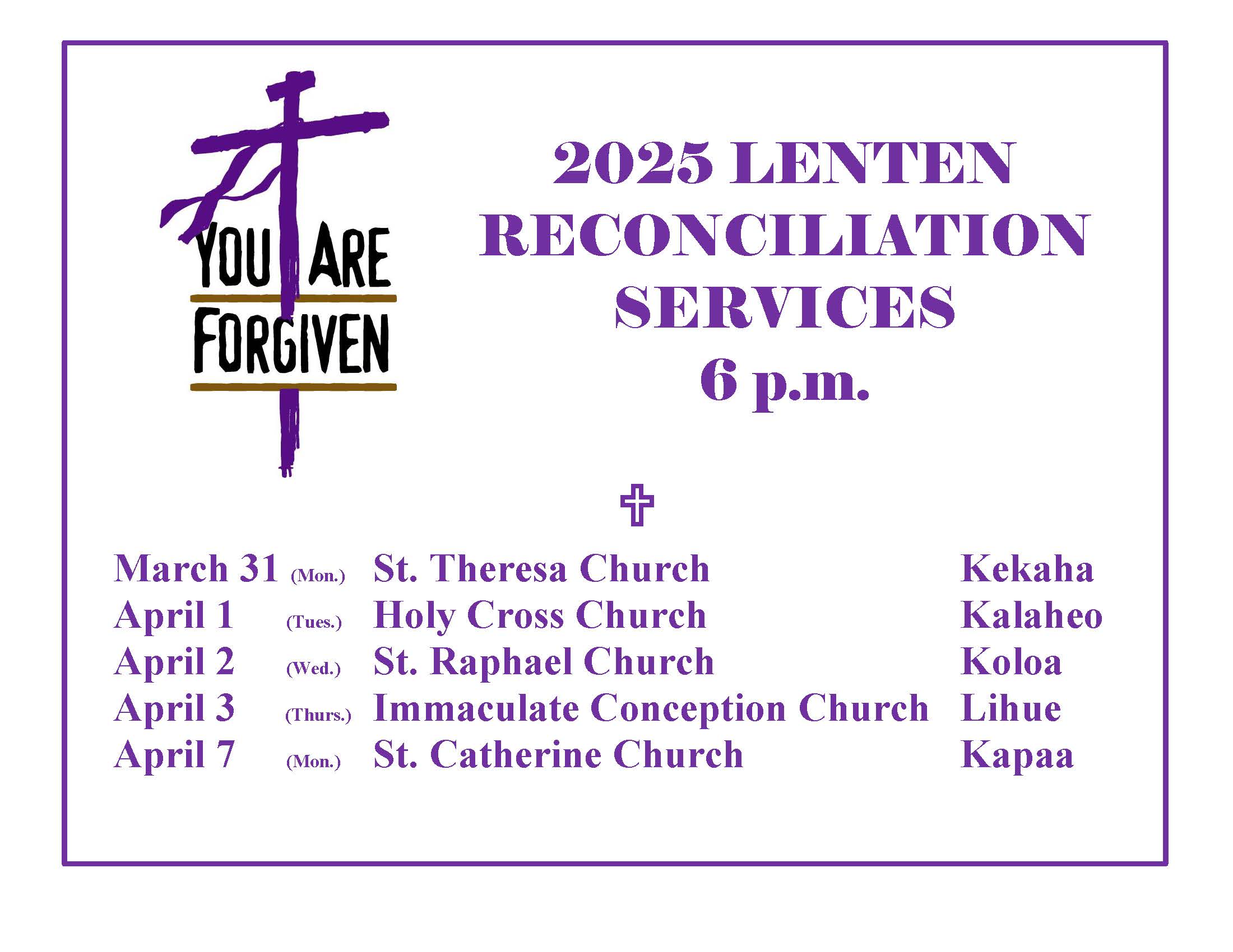 Reconciliation.flyer.2025 | St. Theresa Parish on Kauai